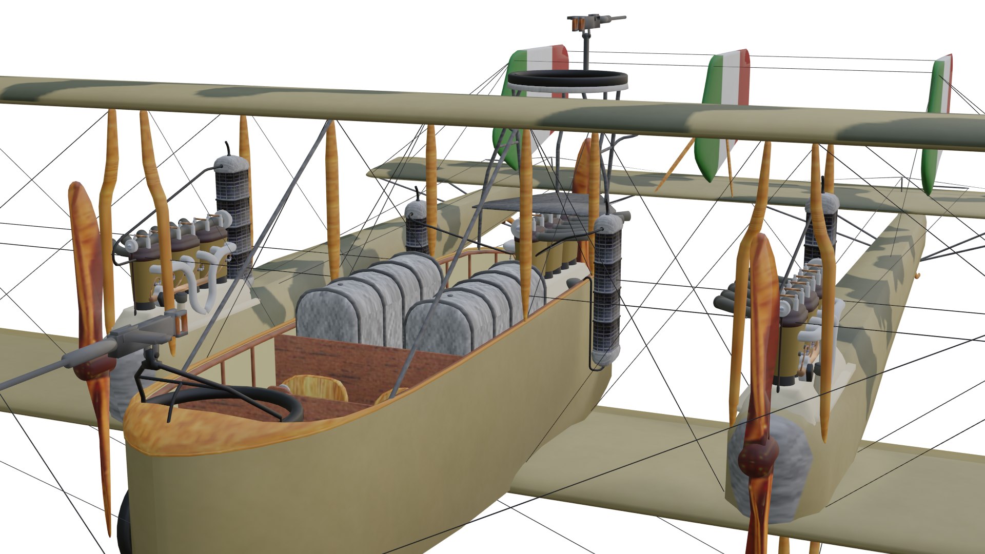 Caproni Ca3 3D - TurboSquid 2346041