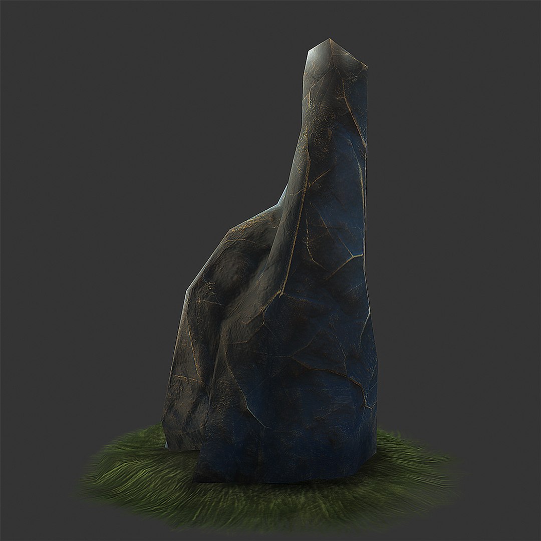 3D Model Low-poly Stone Stele - TurboSquid 1166436