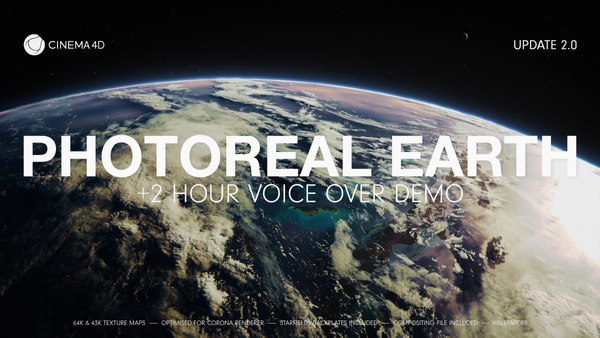 Planet Earth - Cinema 4D Project File Video Tutorial model - TurboSquid ...