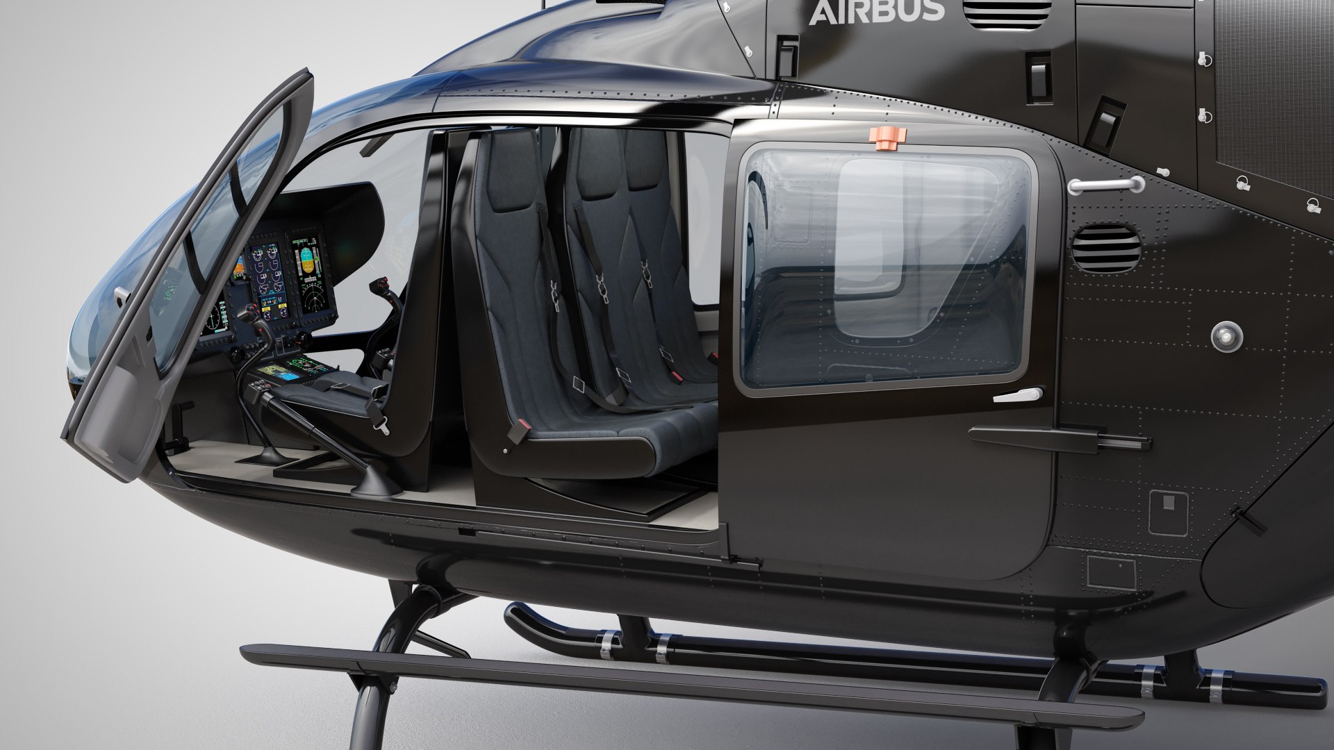 3D airbus helicopter h135 eurocopter ec135 model - TurboSquid 1350030