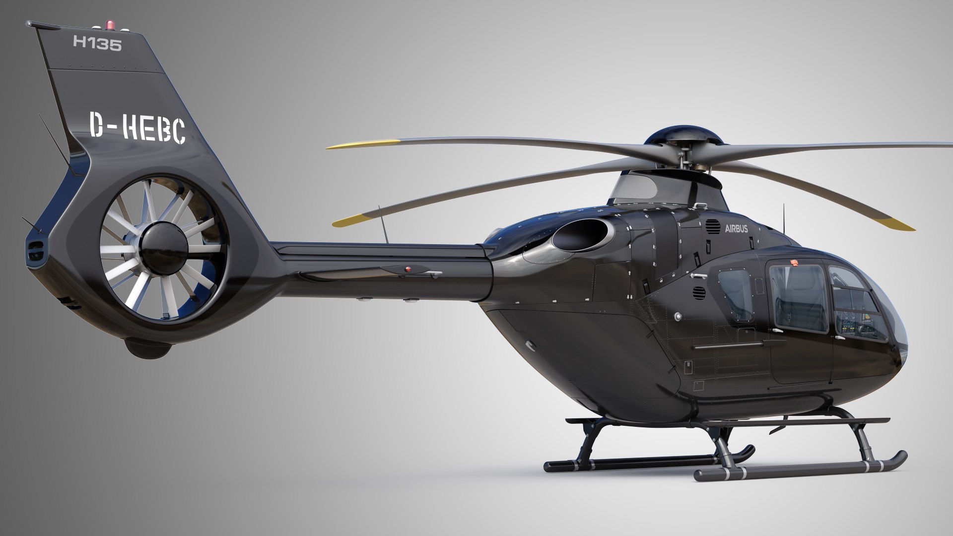 3D airbus helicopter h135 eurocopter ec135 model - TurboSquid 1350030