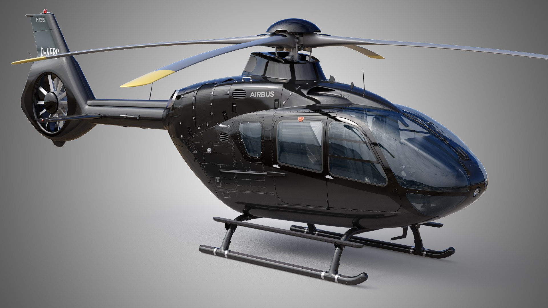 3D airbus helicopter h135 eurocopter ec135 model - TurboSquid 1350030