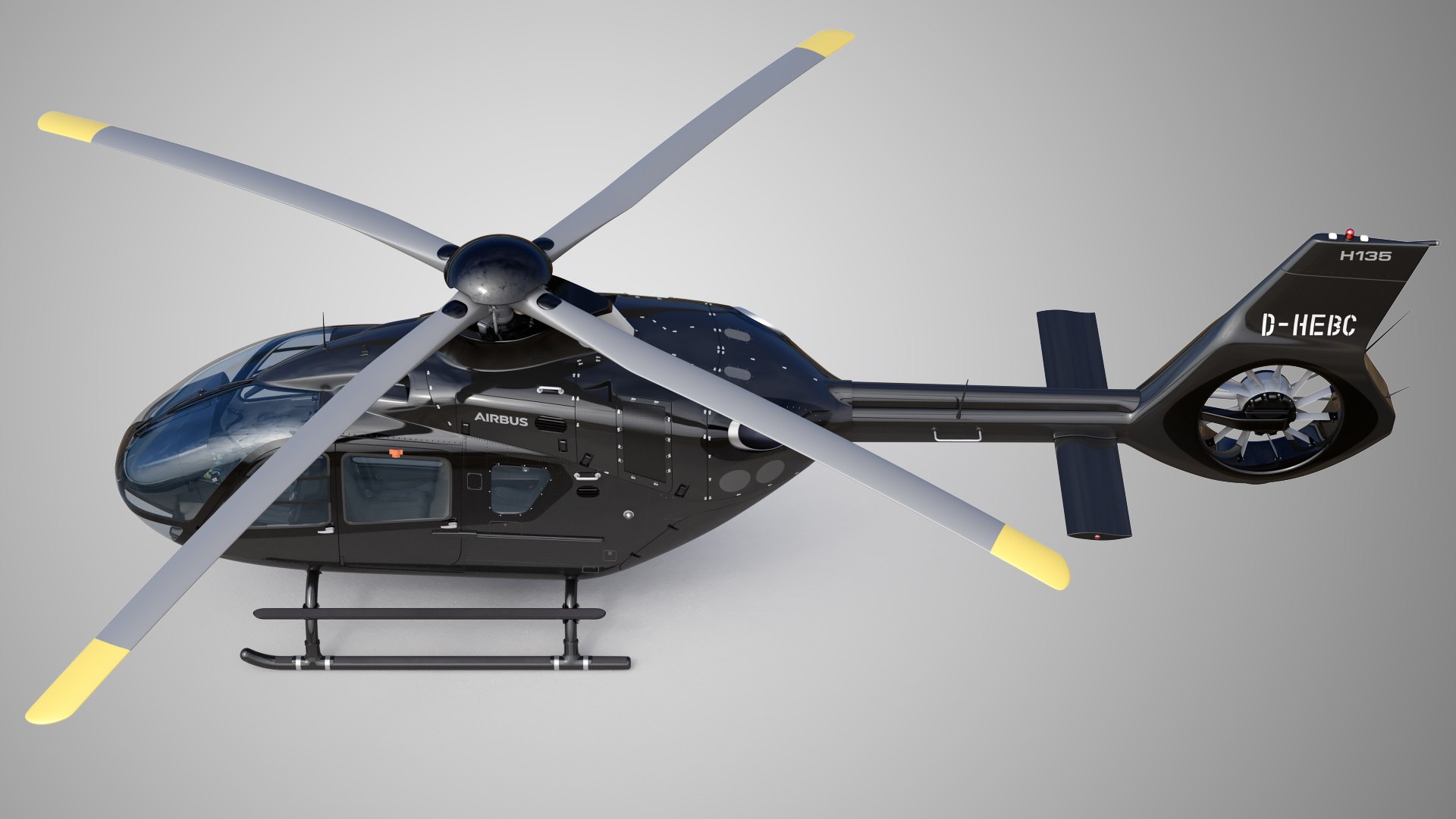 3D airbus helicopter h135 eurocopter ec135 model - TurboSquid 1350030