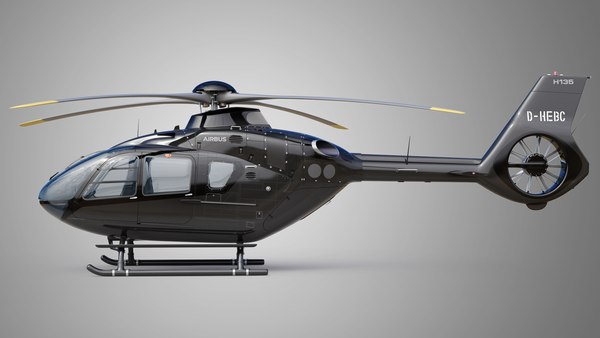3D airbus helicopter h135 eurocopter ec135 model - TurboSquid 1350030