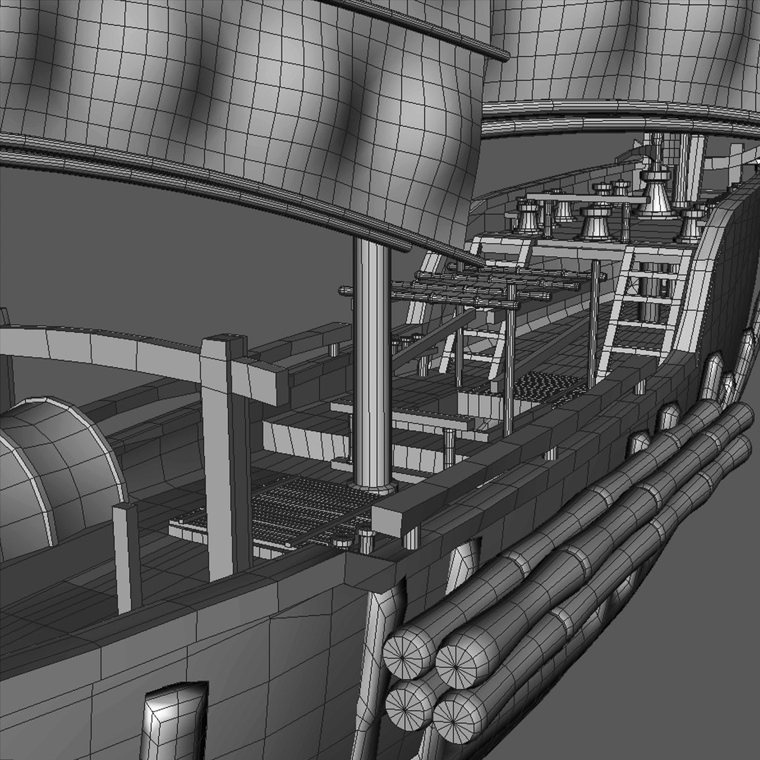 Chinese Junk Fishing Boat 3d Model