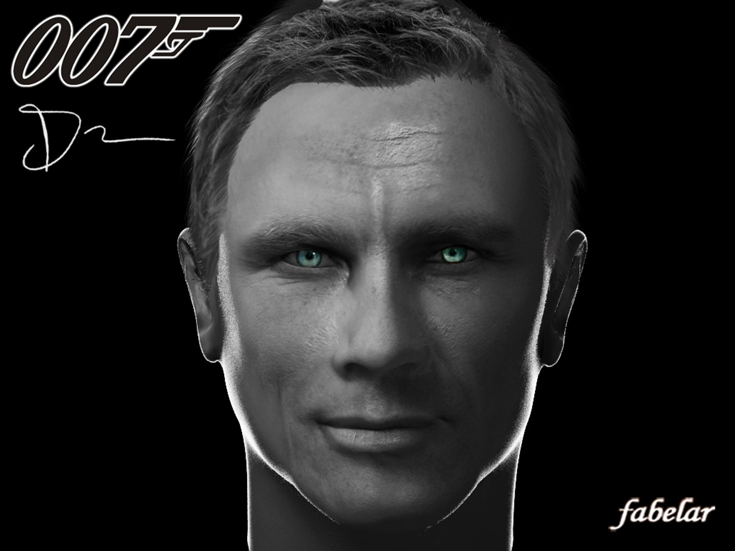Daniel Craig Head 3d Model