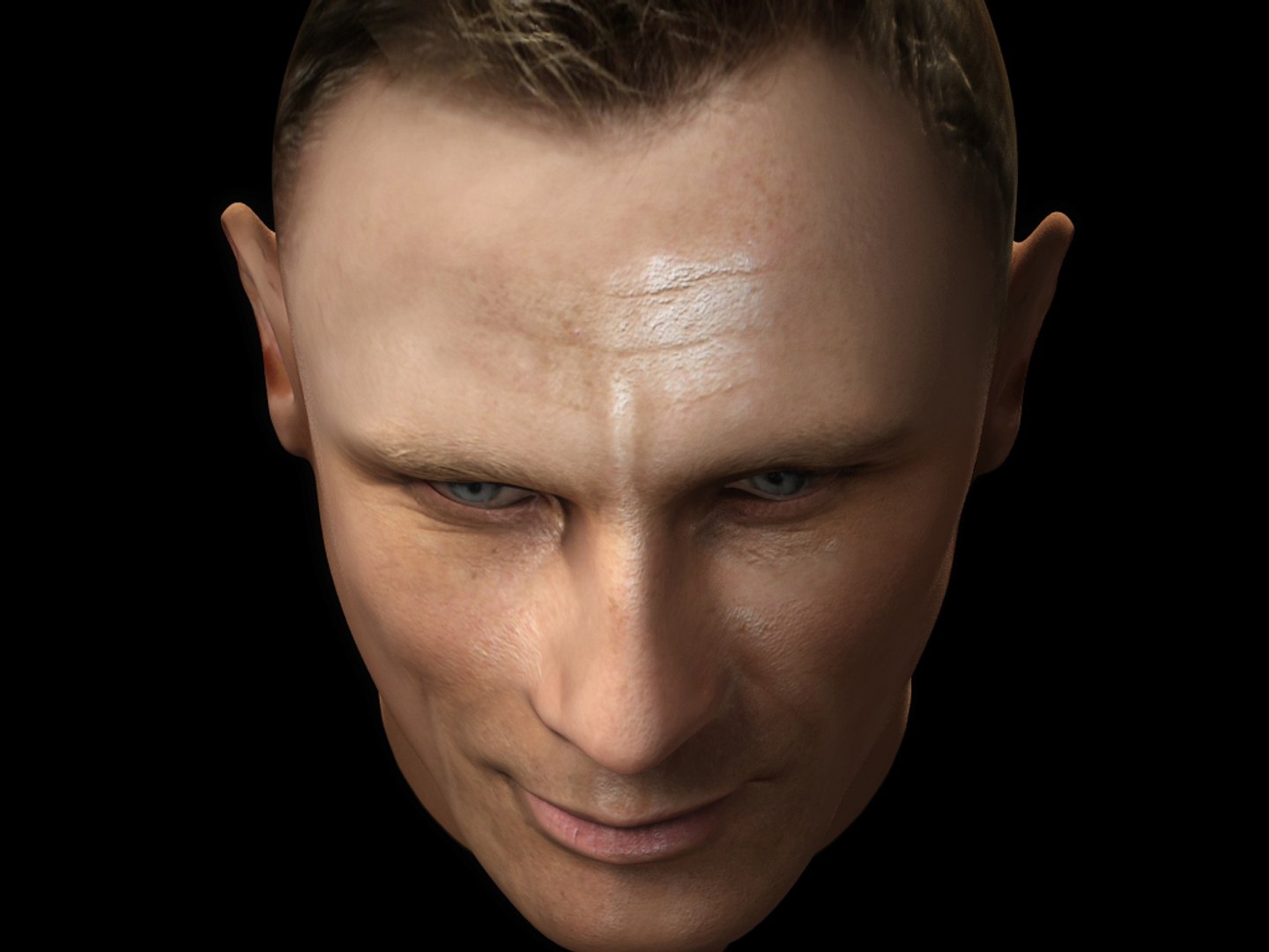 Daniel Craig Head 3d Model