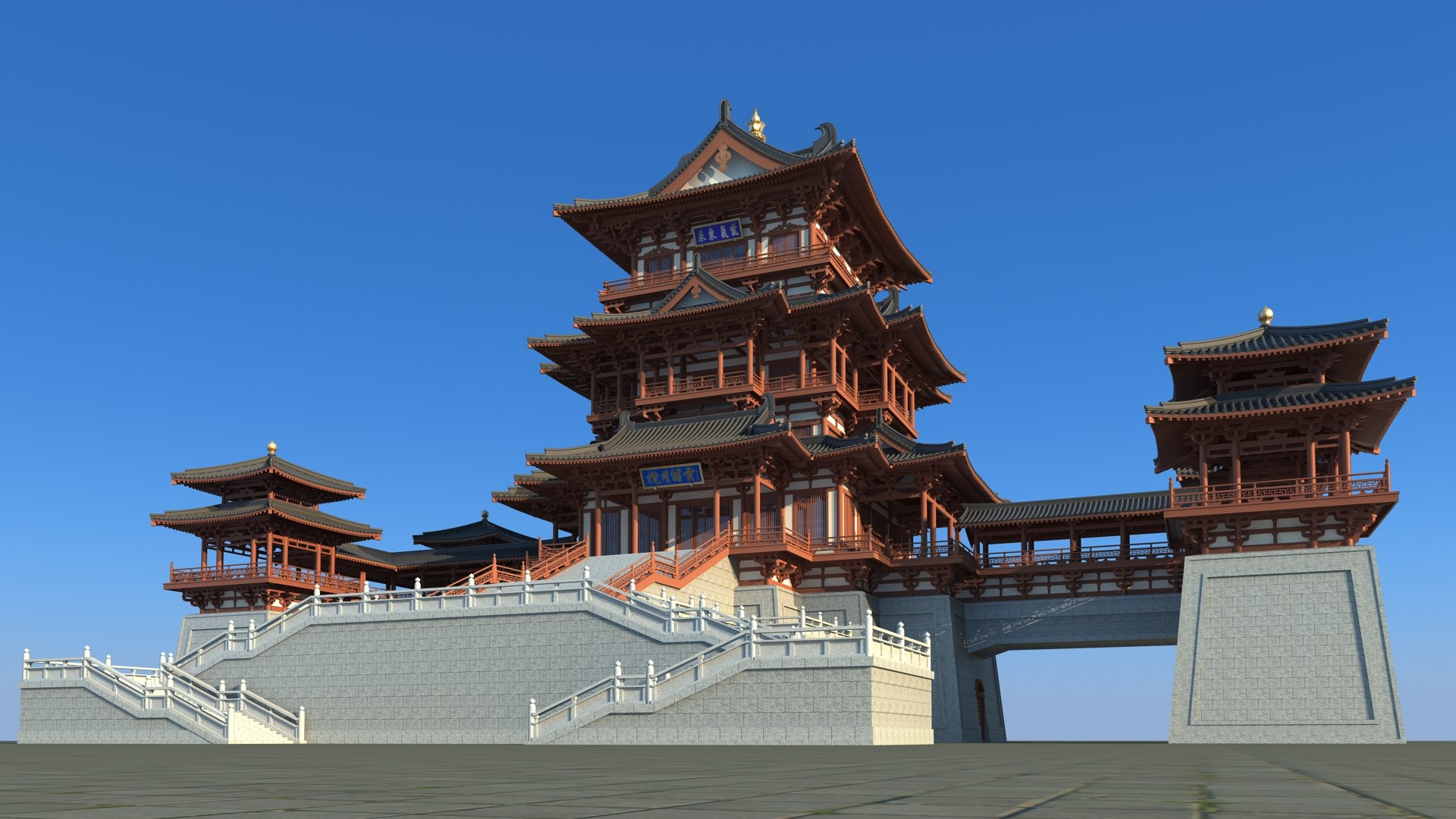 3D Chinese Building 27 - TurboSquid 1728322
