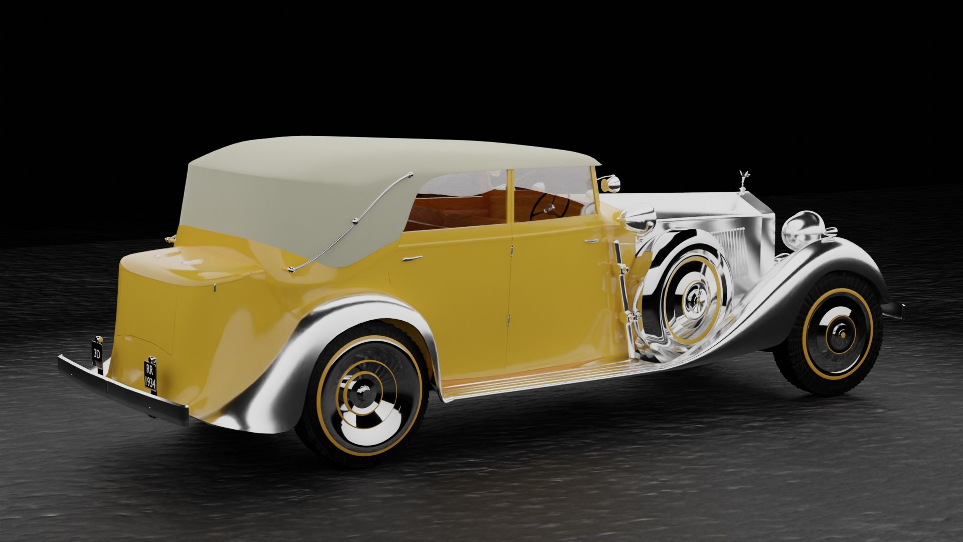 3D Rolls-Royce Torpedo cabriolet 1934 model - TurboSquid 2064377