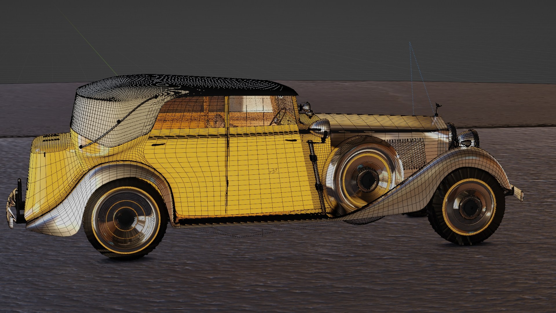 3D Rolls-Royce Torpedo cabriolet 1934 model - TurboSquid 2064377