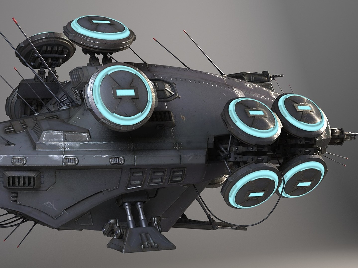 3d Movie Space Ship Model