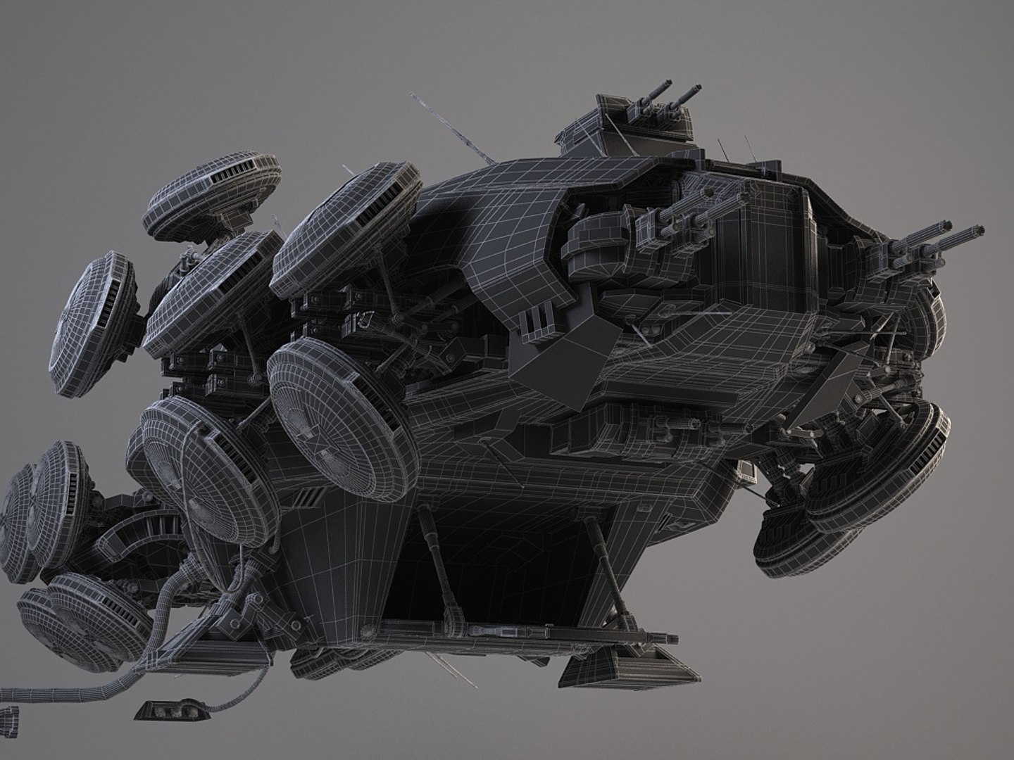 3d Movie Space Ship Model