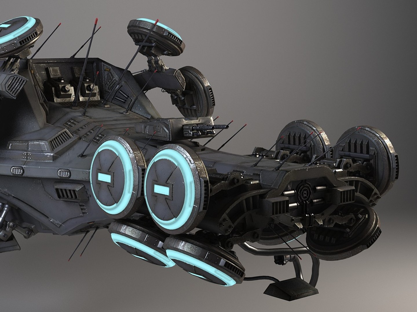 3d Movie Space Ship Model