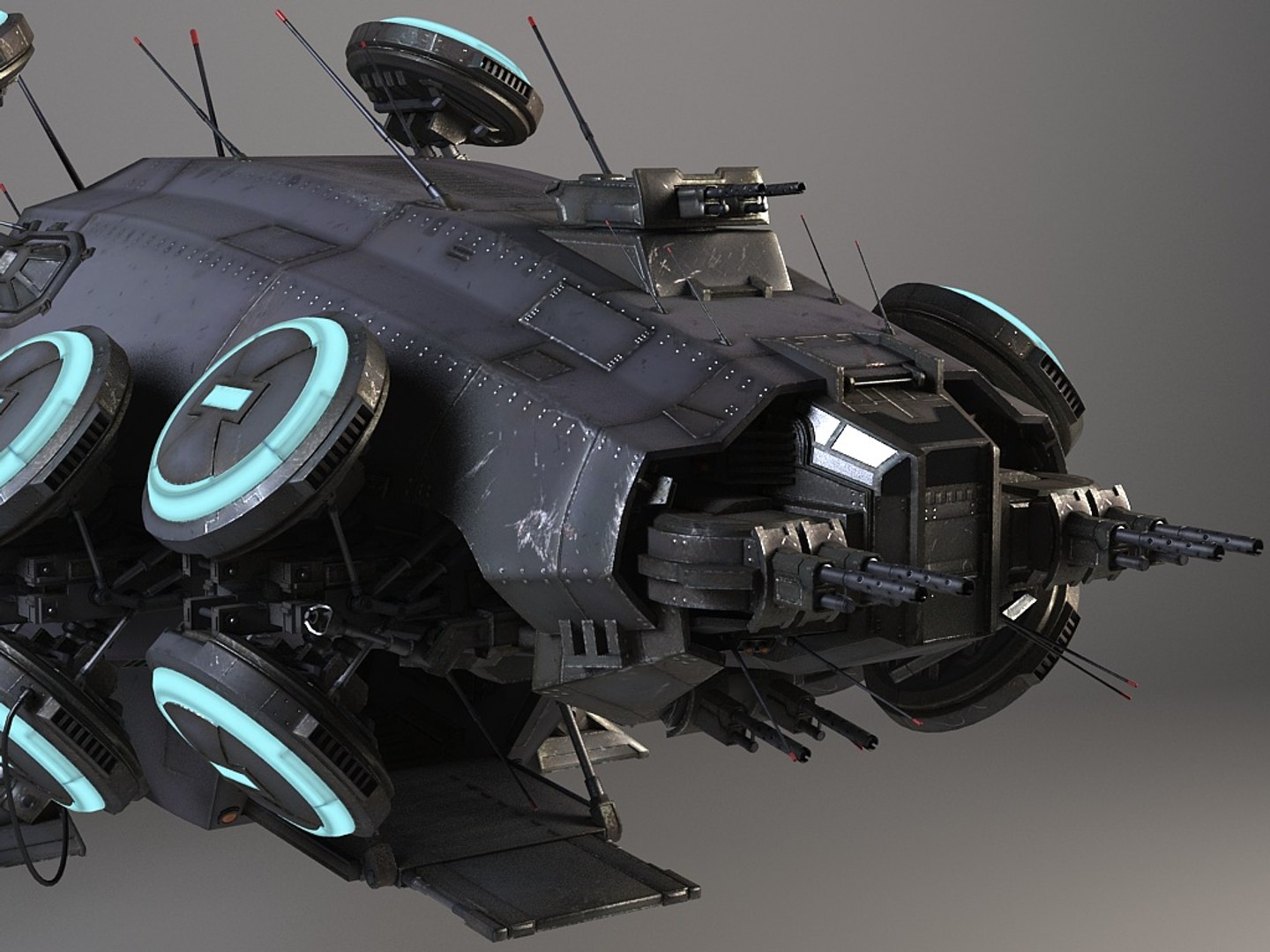 3d Movie Space Ship Model