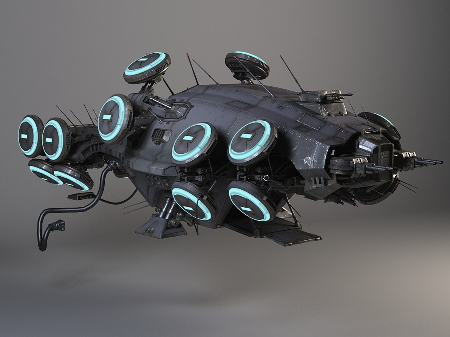 3d Movie Space Ship Model