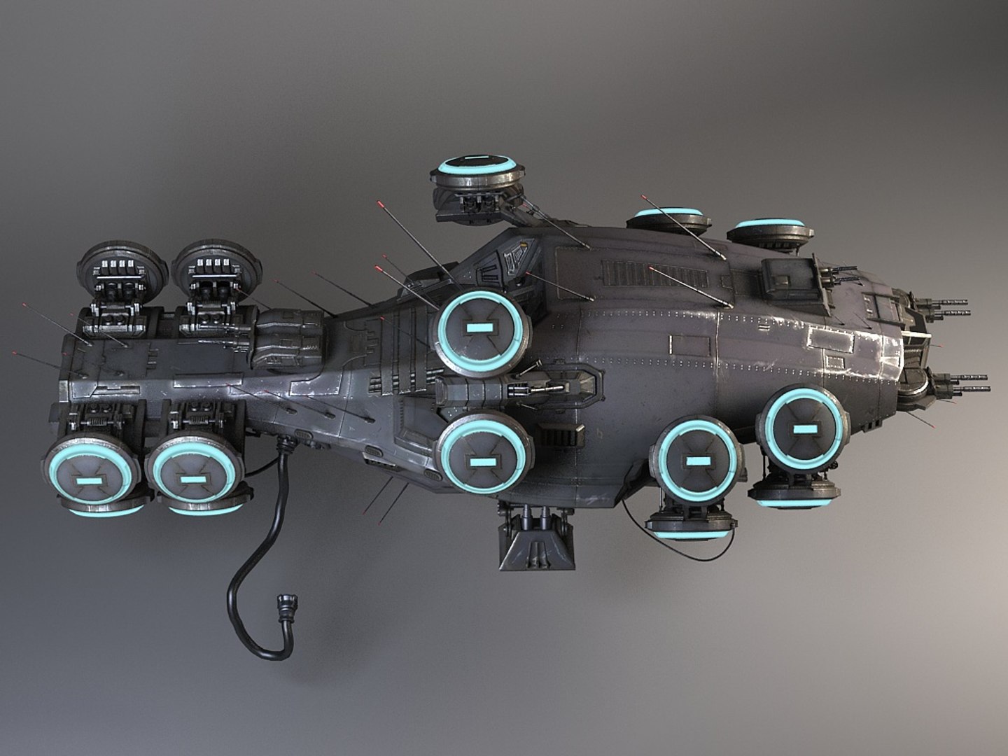 3d Movie Space Ship Model