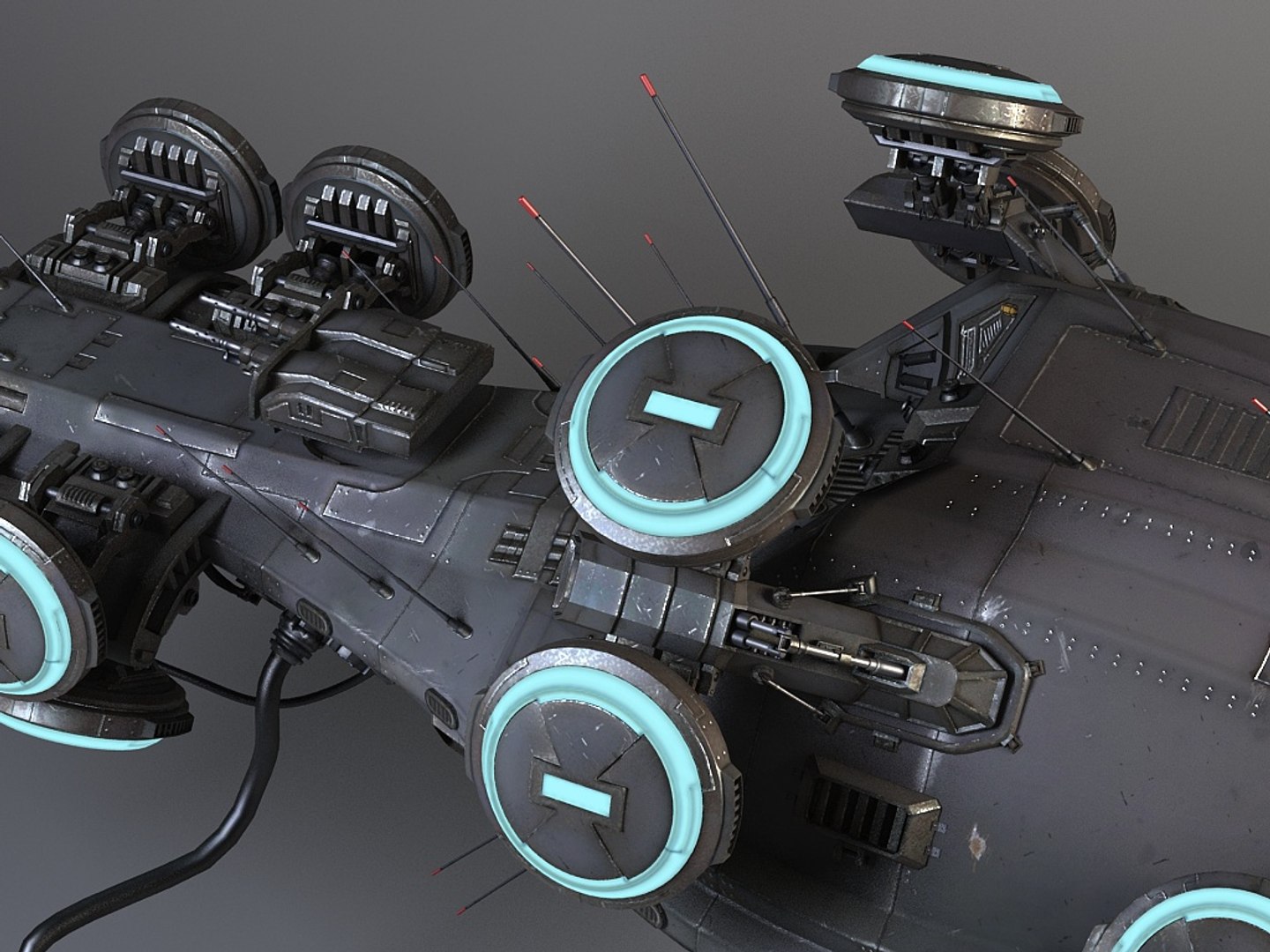 3d Movie Space Ship Model