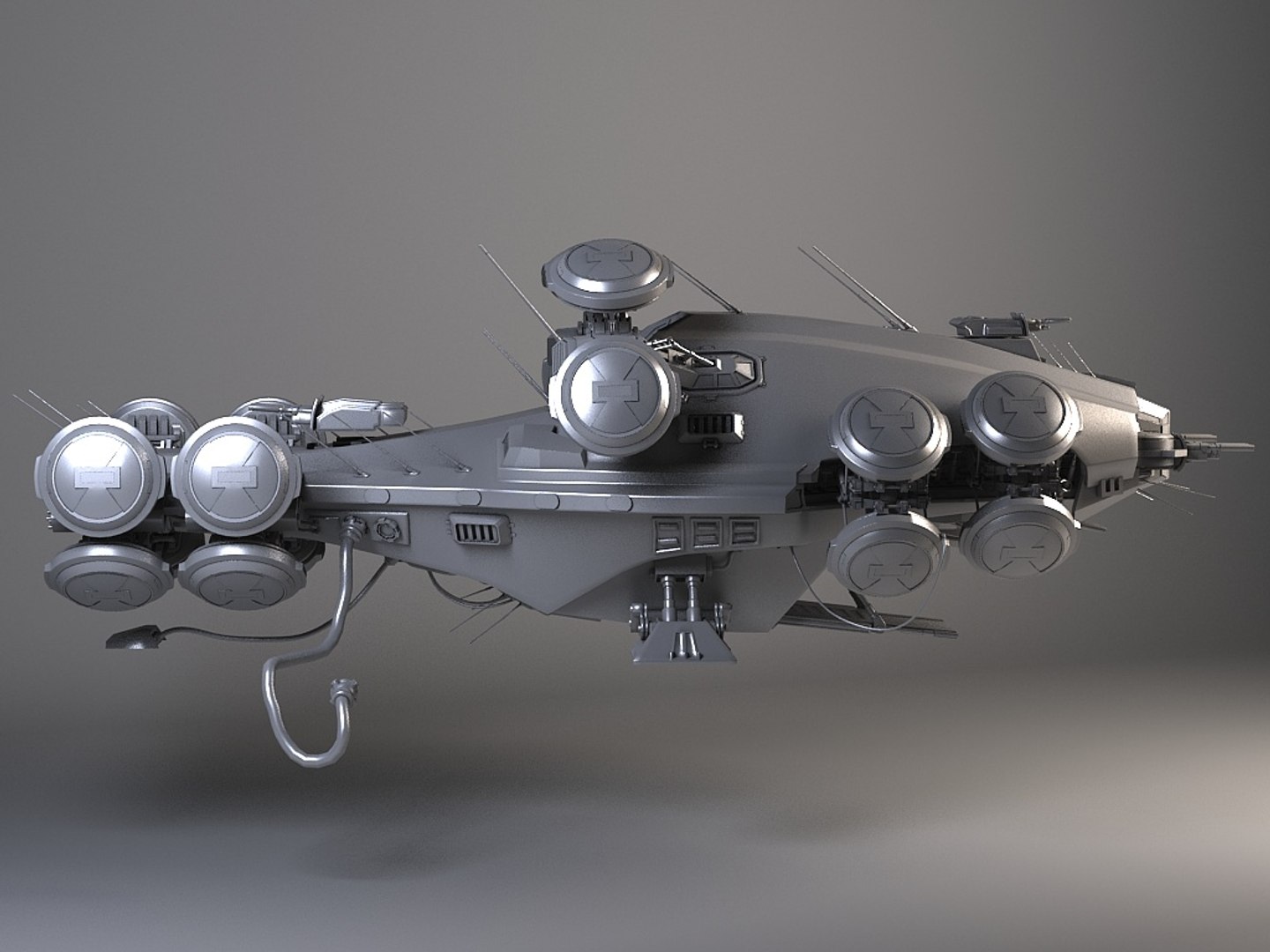 3d Movie Space Ship Model