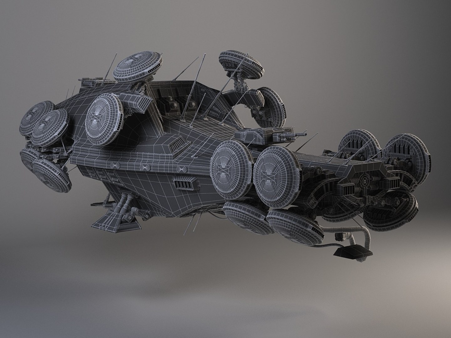 3d Movie Space Ship Model