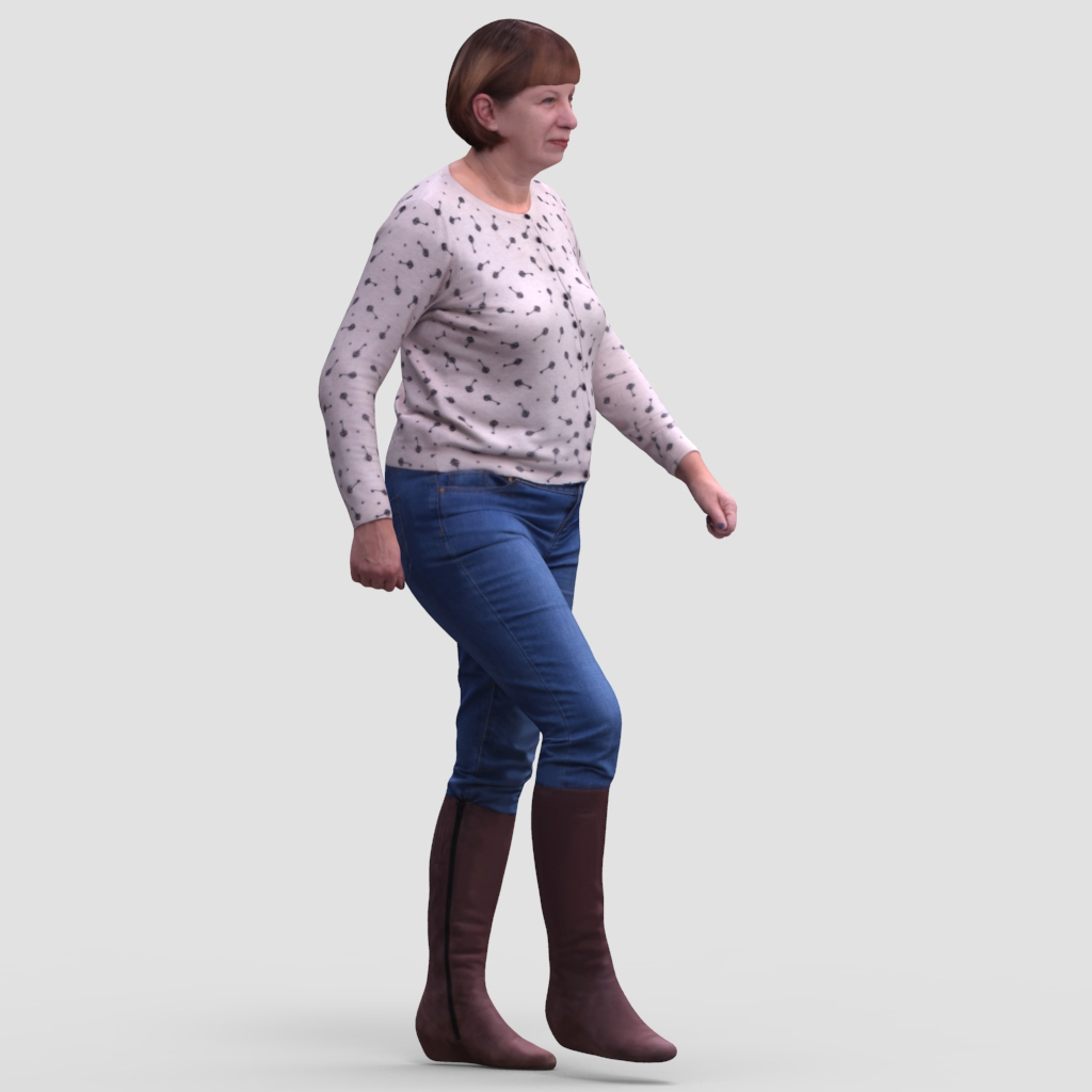 realistic human 3d model
