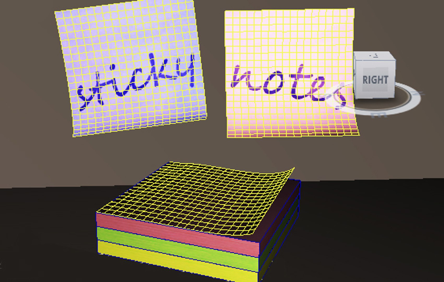3d Model Sticky Notes