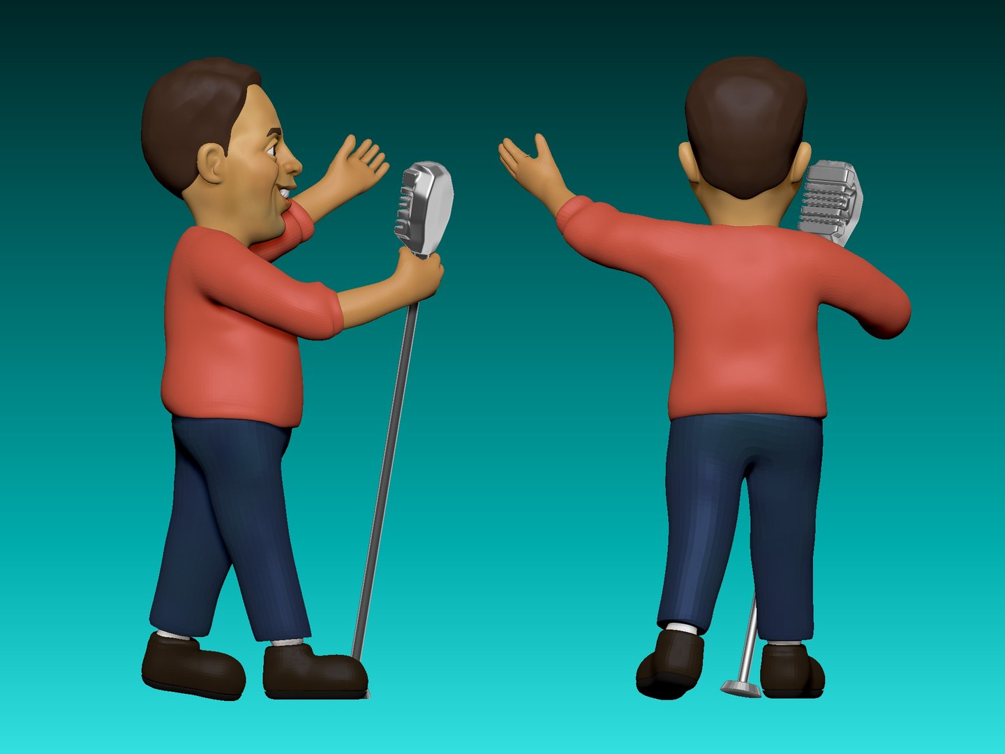 3D The Singer - TurboSquid 1863753