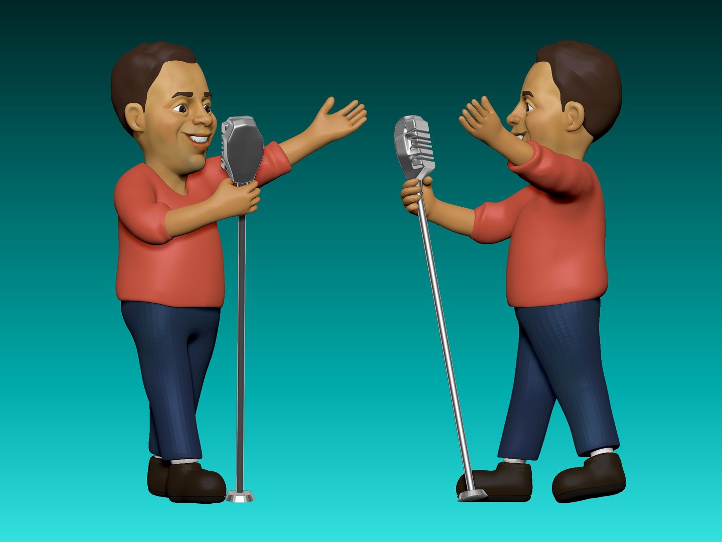 3D The Singer - TurboSquid 1863753