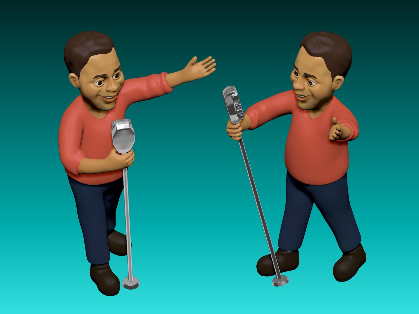 3D The Singer - TurboSquid 1863753