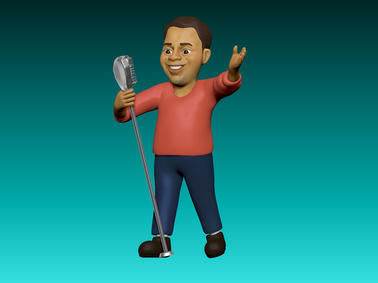 3D The Singer - TurboSquid 1863753