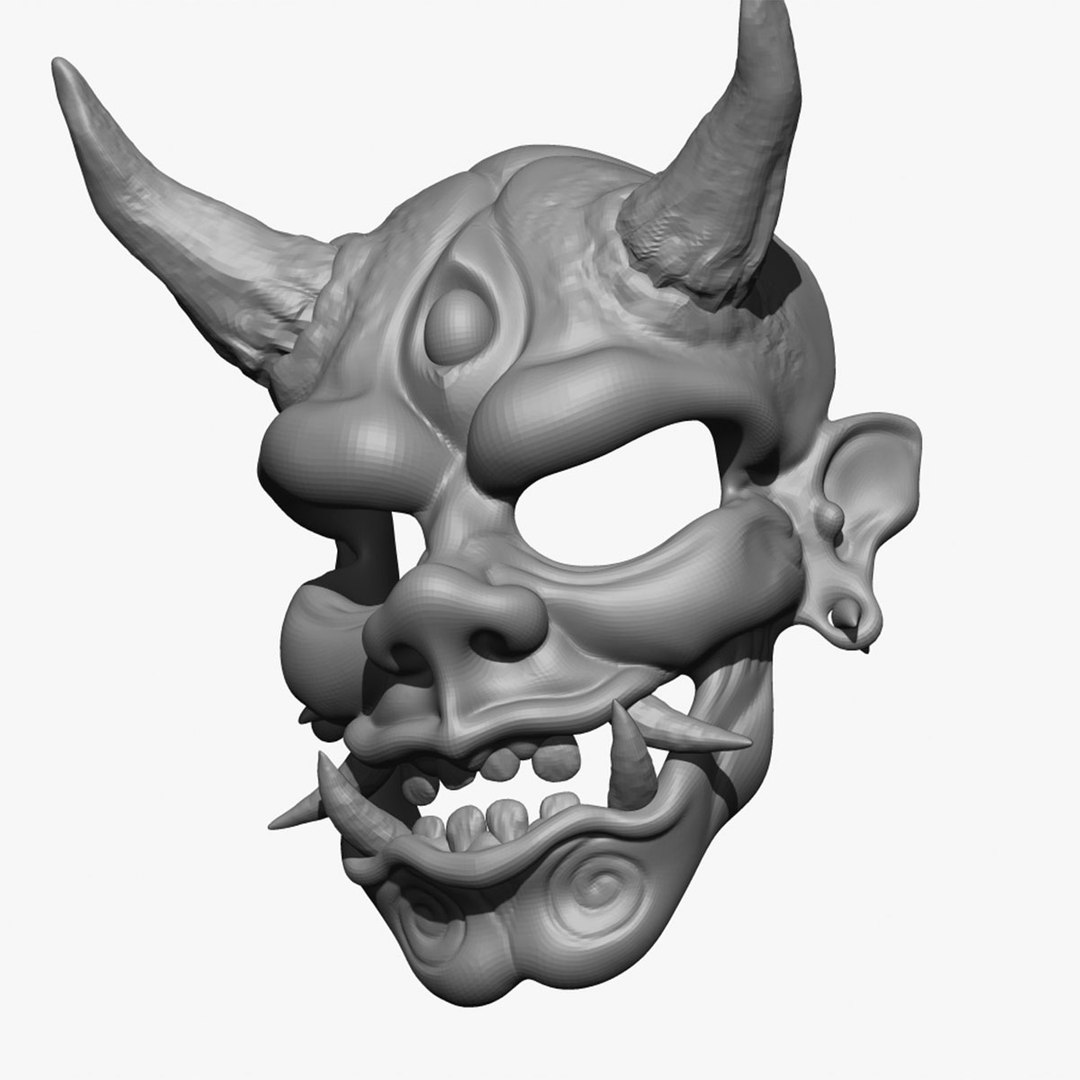 3D japanese mask - TurboSquid 2035471