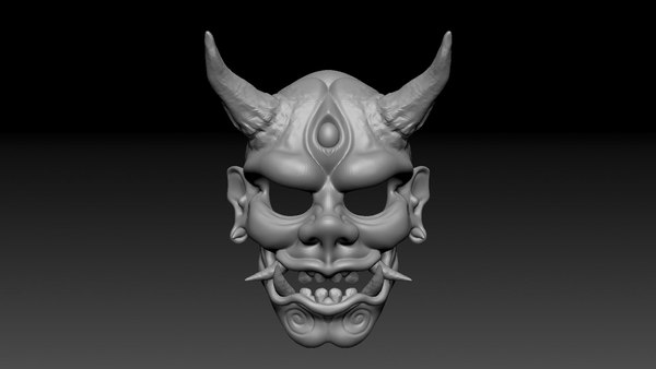 3D japanese mask - TurboSquid 2035471