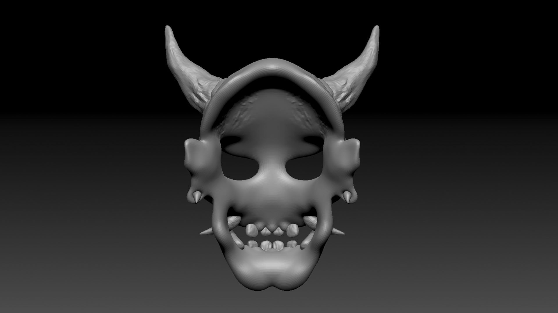 modelo 3d japanese mask - TurboSquid 2035471