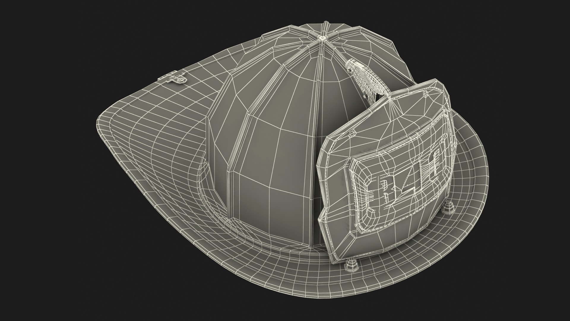 Firefighter Helmet With Number 343 3D Model - TurboSquid 2302680