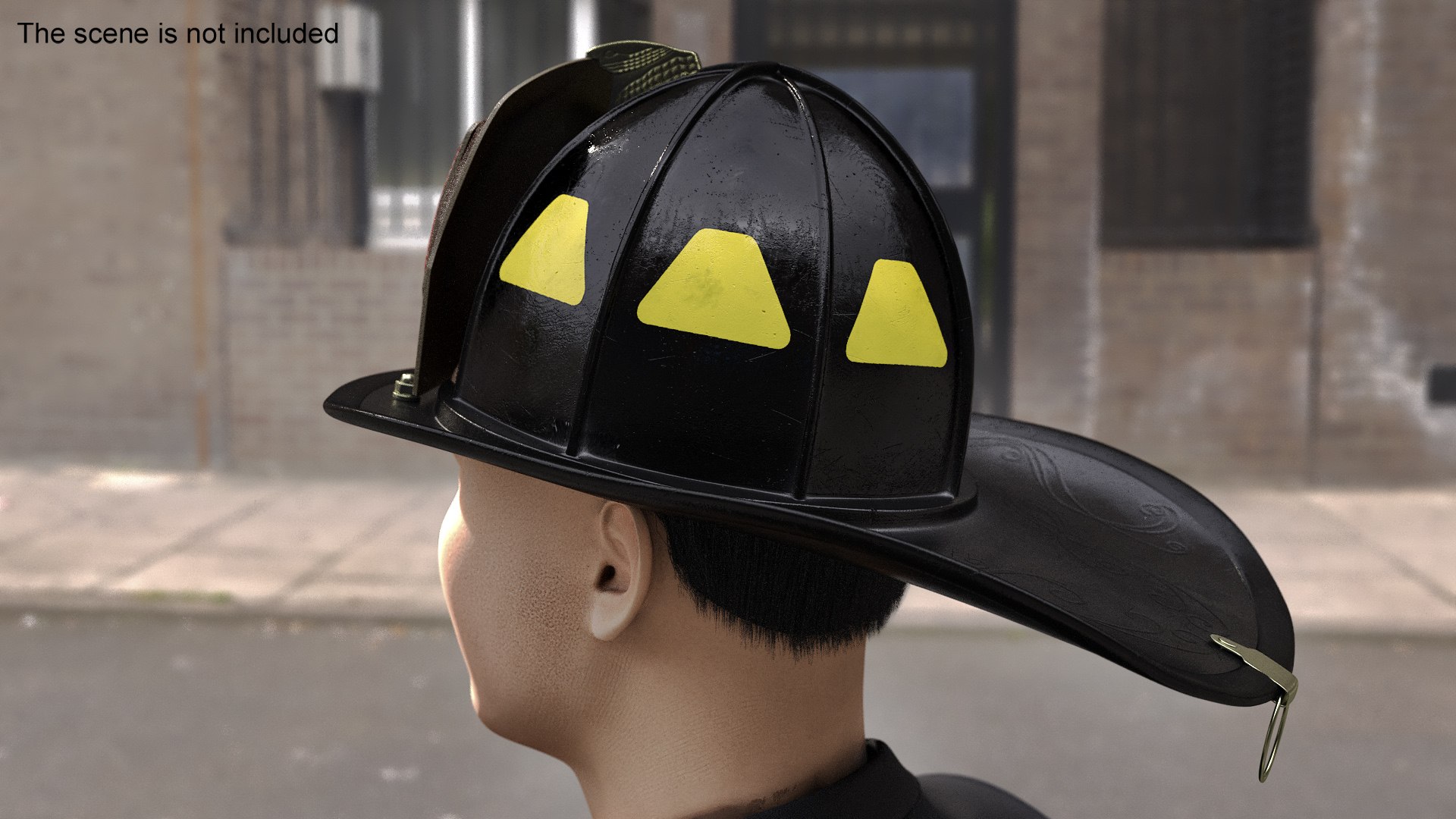 Firefighter Helmet With Number 343 3D Model - TurboSquid 2302680