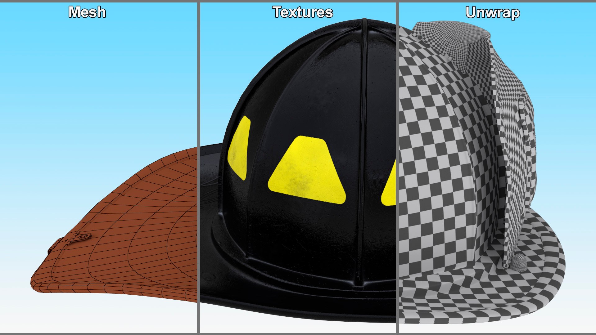 Firefighter Helmet With Number 343 3D Model - TurboSquid 2302680