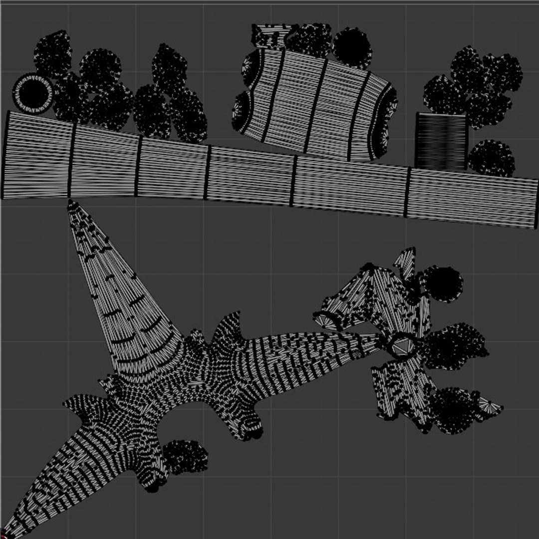 Shining Gold Trident 3D Model - TurboSquid 1998439