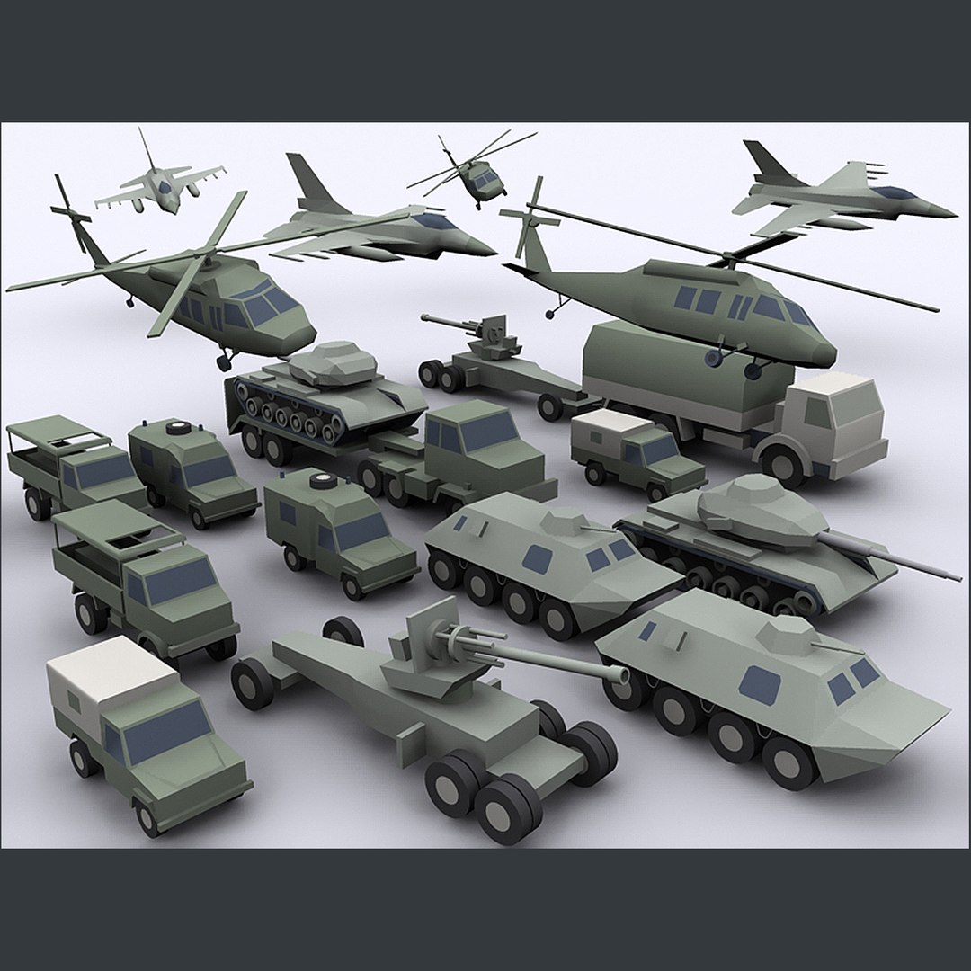 3d Army Military Combat Vehicles