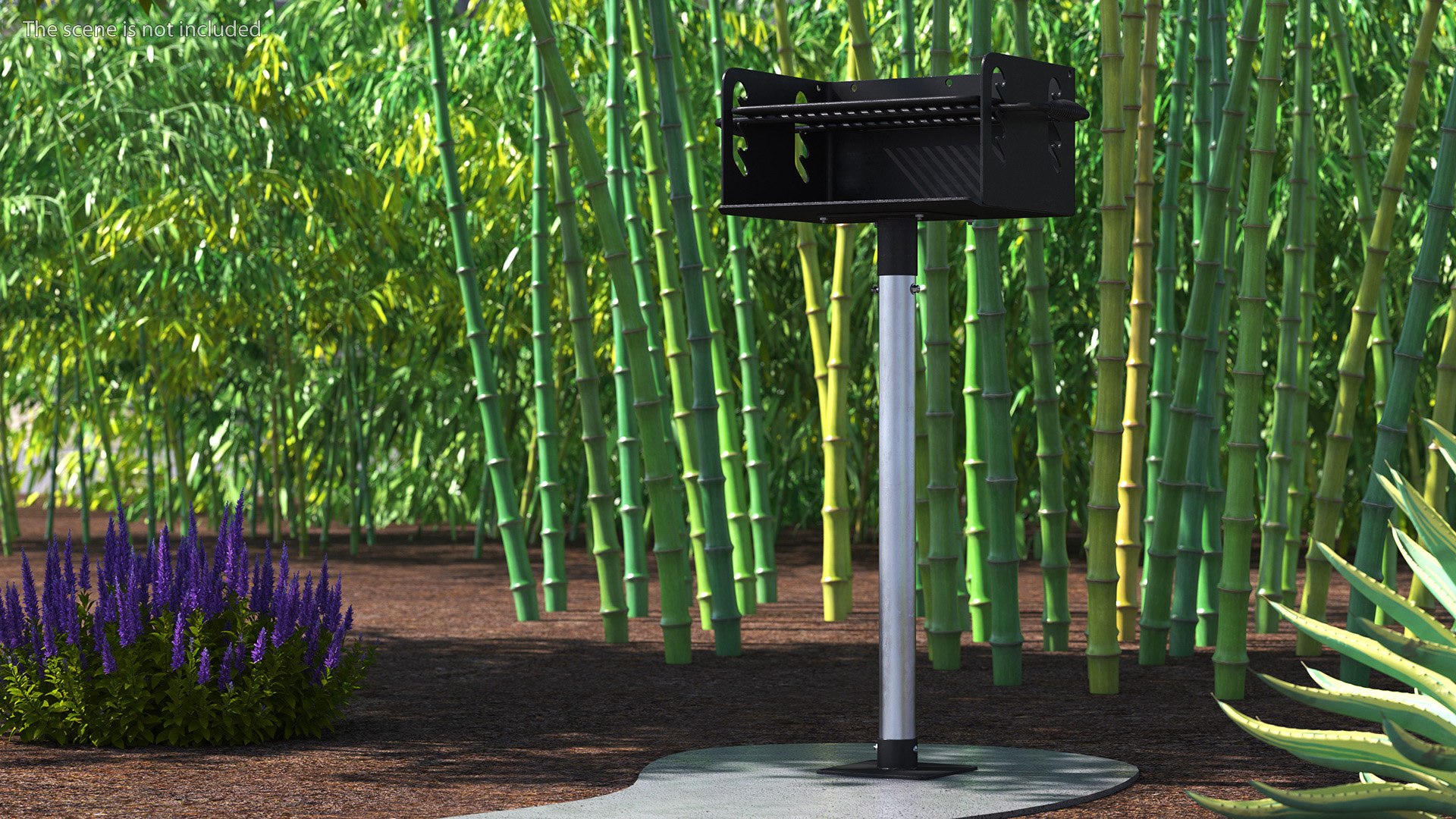 3D Steel Charcoal Park Grill Model - TurboSquid 2063002