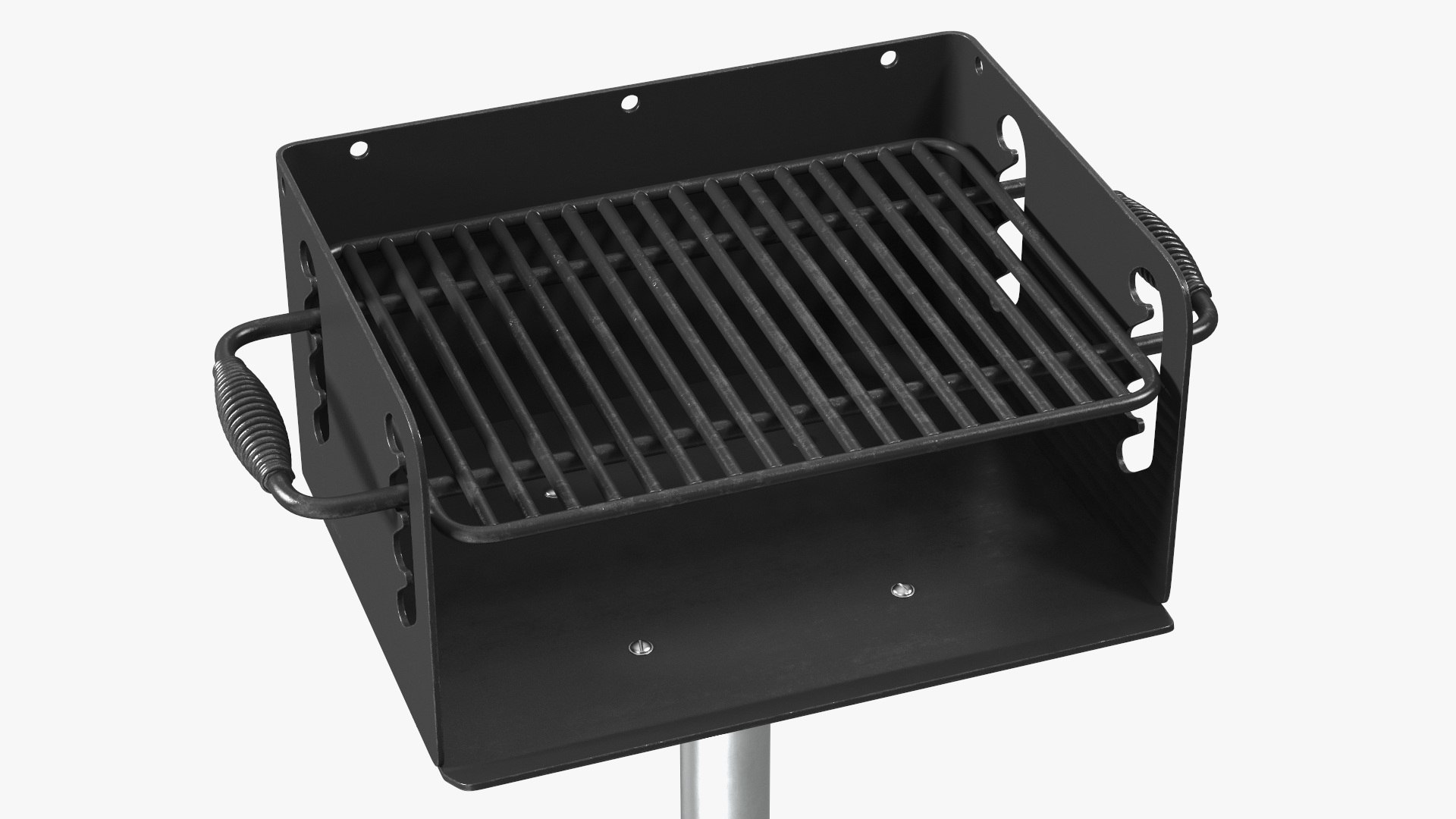 3D Steel Charcoal Park Grill model - TurboSquid 2063002