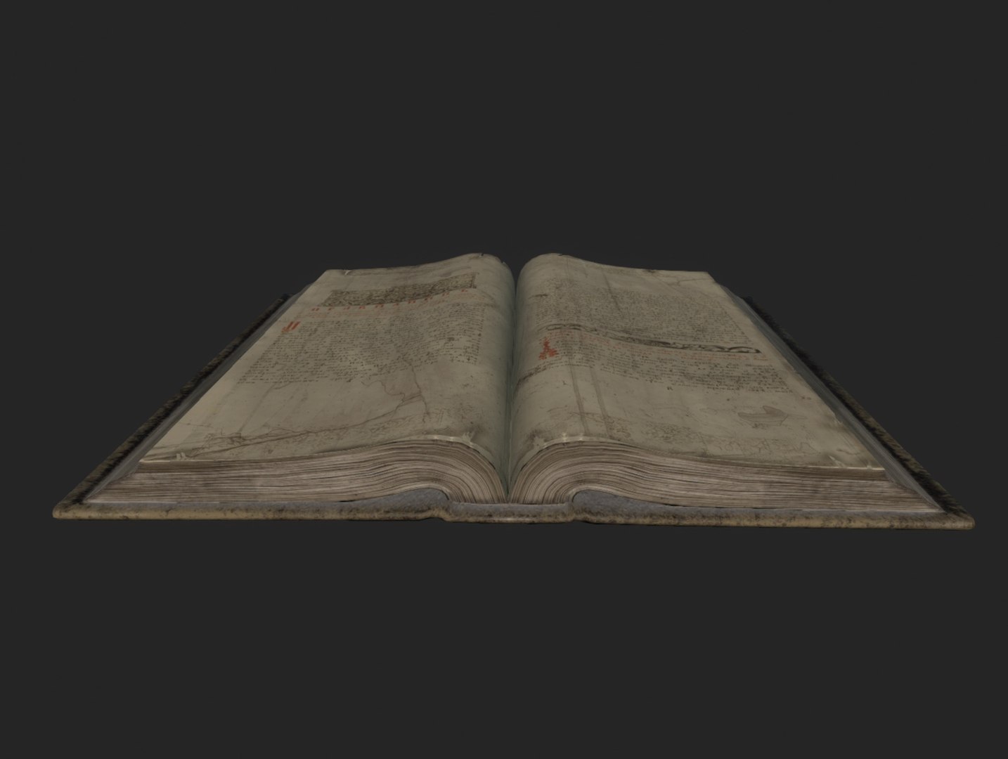 Opened Book 3D Model - TurboSquid 1560002