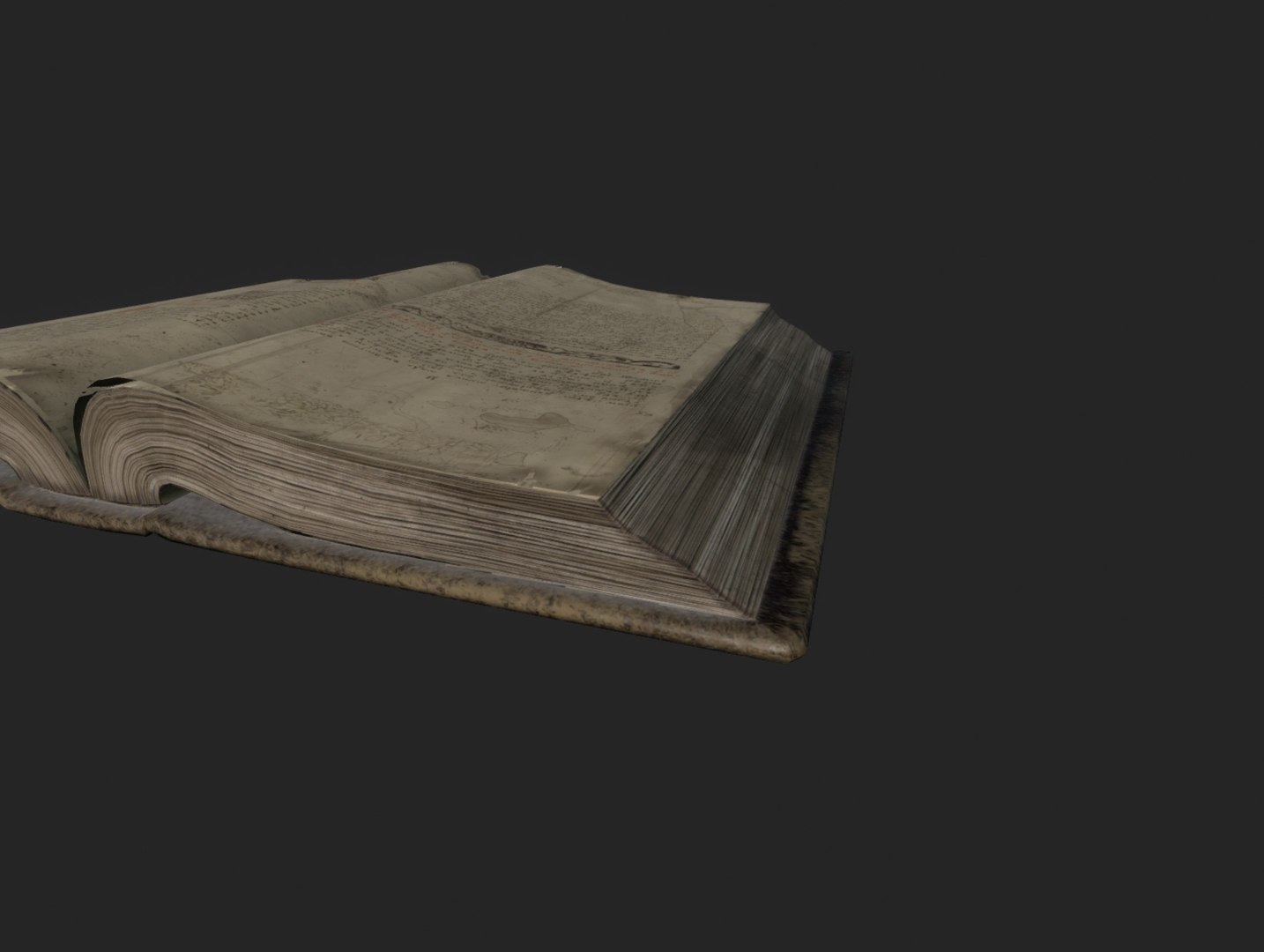 Opened Book 3D Model - TurboSquid 1560002