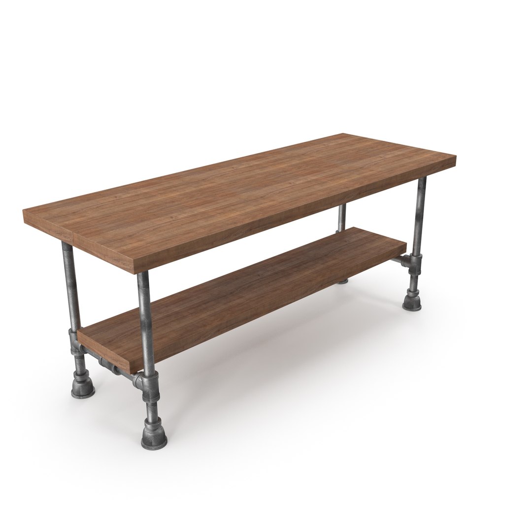 3d counter table model