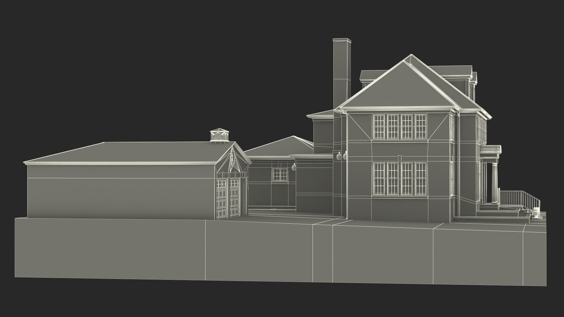 Home Alone House Exterior 3D Model - TurboSquid 2389919