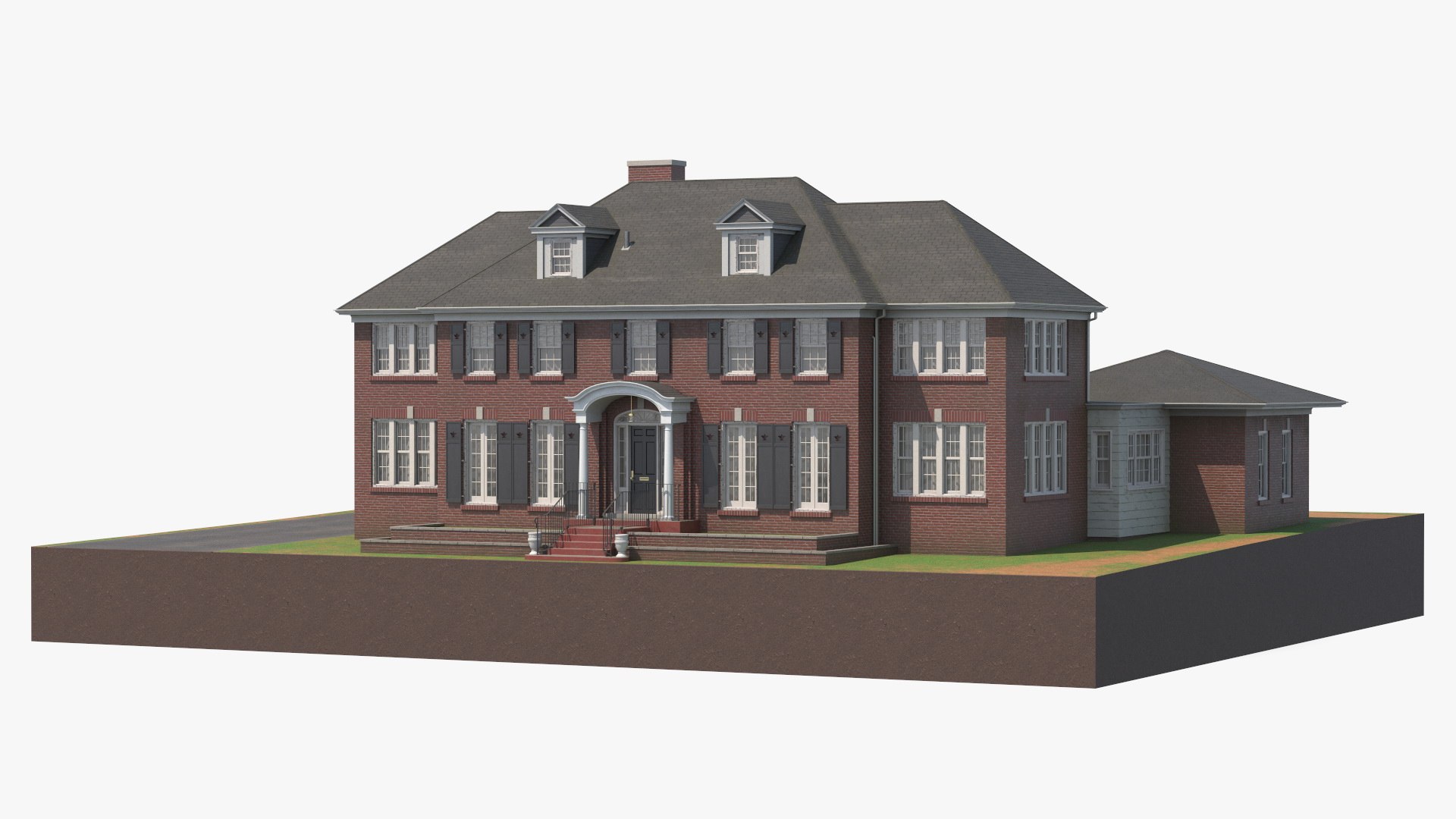Home Alone House Exterior 3D Model - TurboSquid 2389919