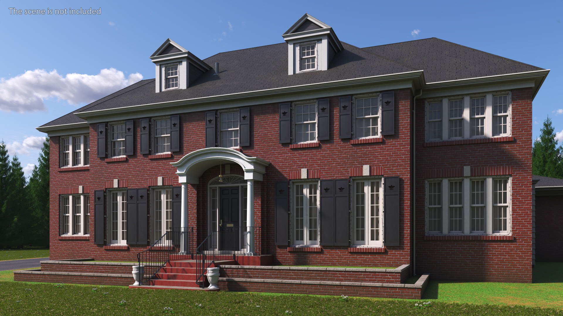 Home Alone House Exterior 3D Model - TurboSquid 2389919