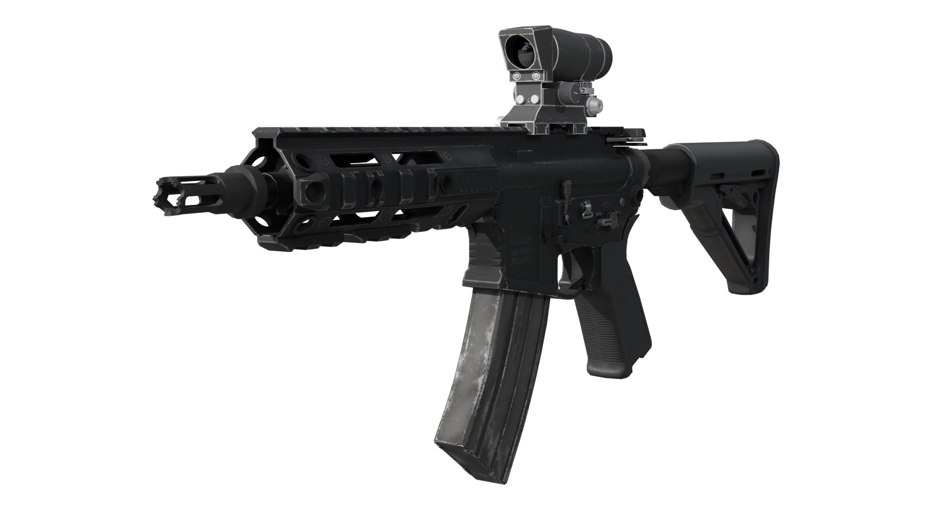 3D AR-15 Assault Rifle M4 Carbine R4 - TurboSquid 2192522