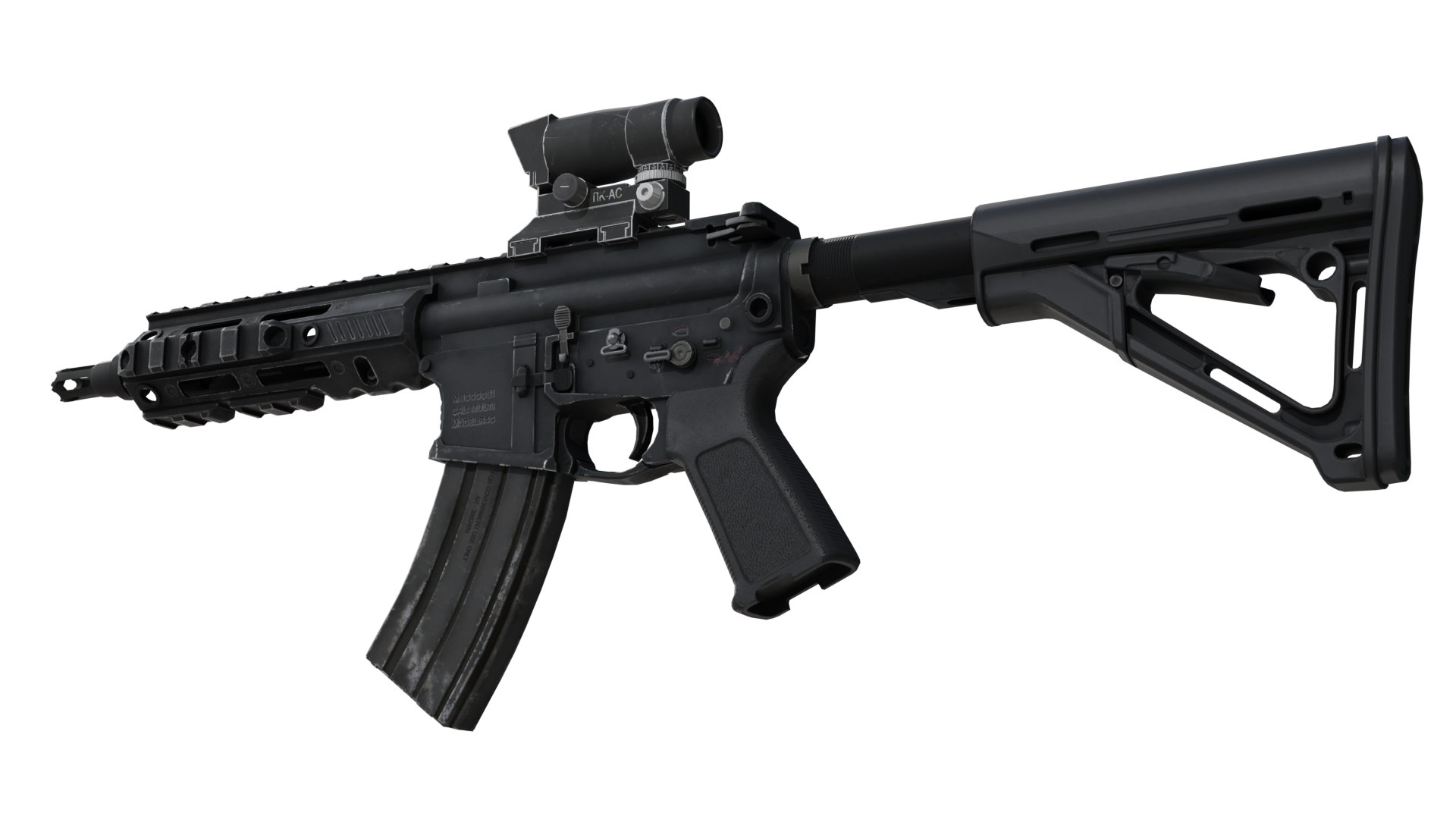 3D AR-15 Assault Rifle M4 Carbine R4 - TurboSquid 2192522