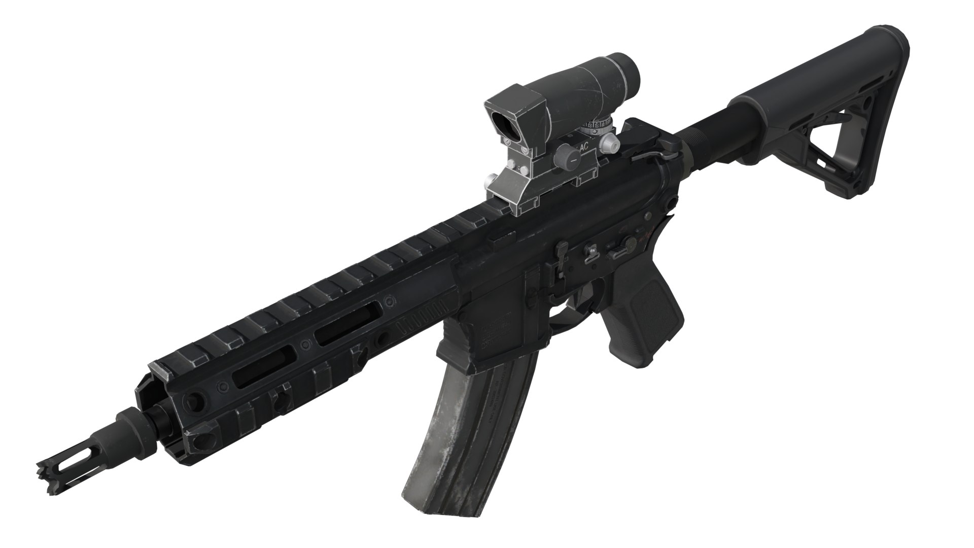 3D AR-15 Assault Rifle M4 Carbine R4 - TurboSquid 2192522