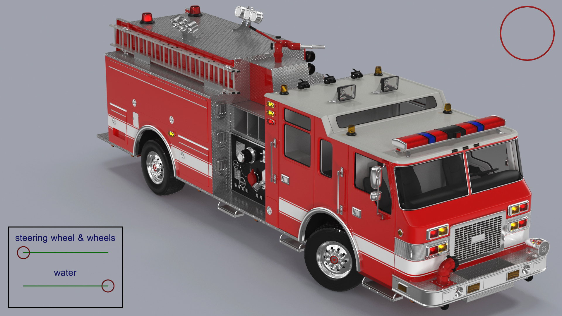 Fire Engine Rigged 3D Model - TurboSquid 2135016