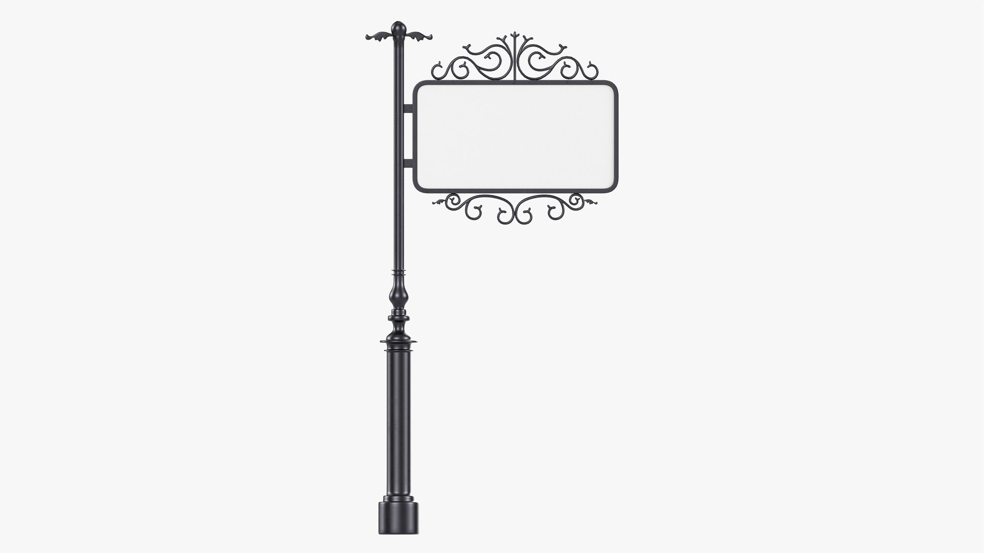 3D Forged Column With Hanging Board 03 - TurboSquid 1801211